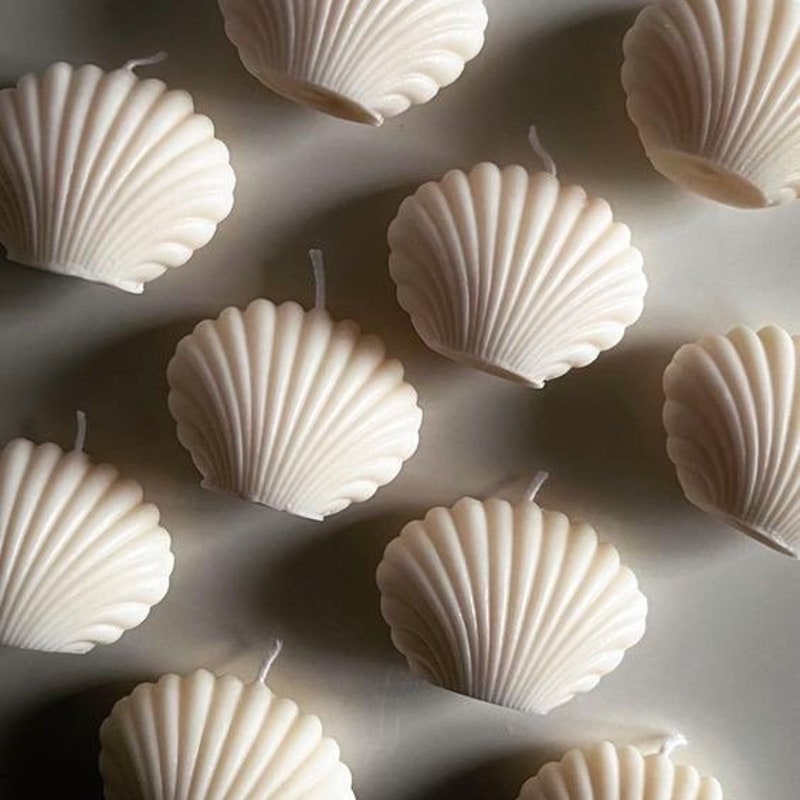 Shell Candle - Etsy