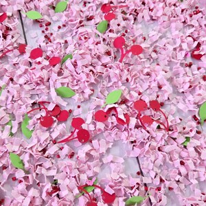Cherry Confetti Party Decorations Cherry on Top First Birthday Confetti ...