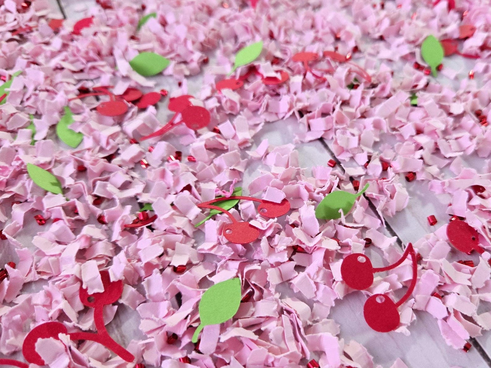 Cherry Confetti Party Decorations Cherry on Top First Birthday Confetti ...