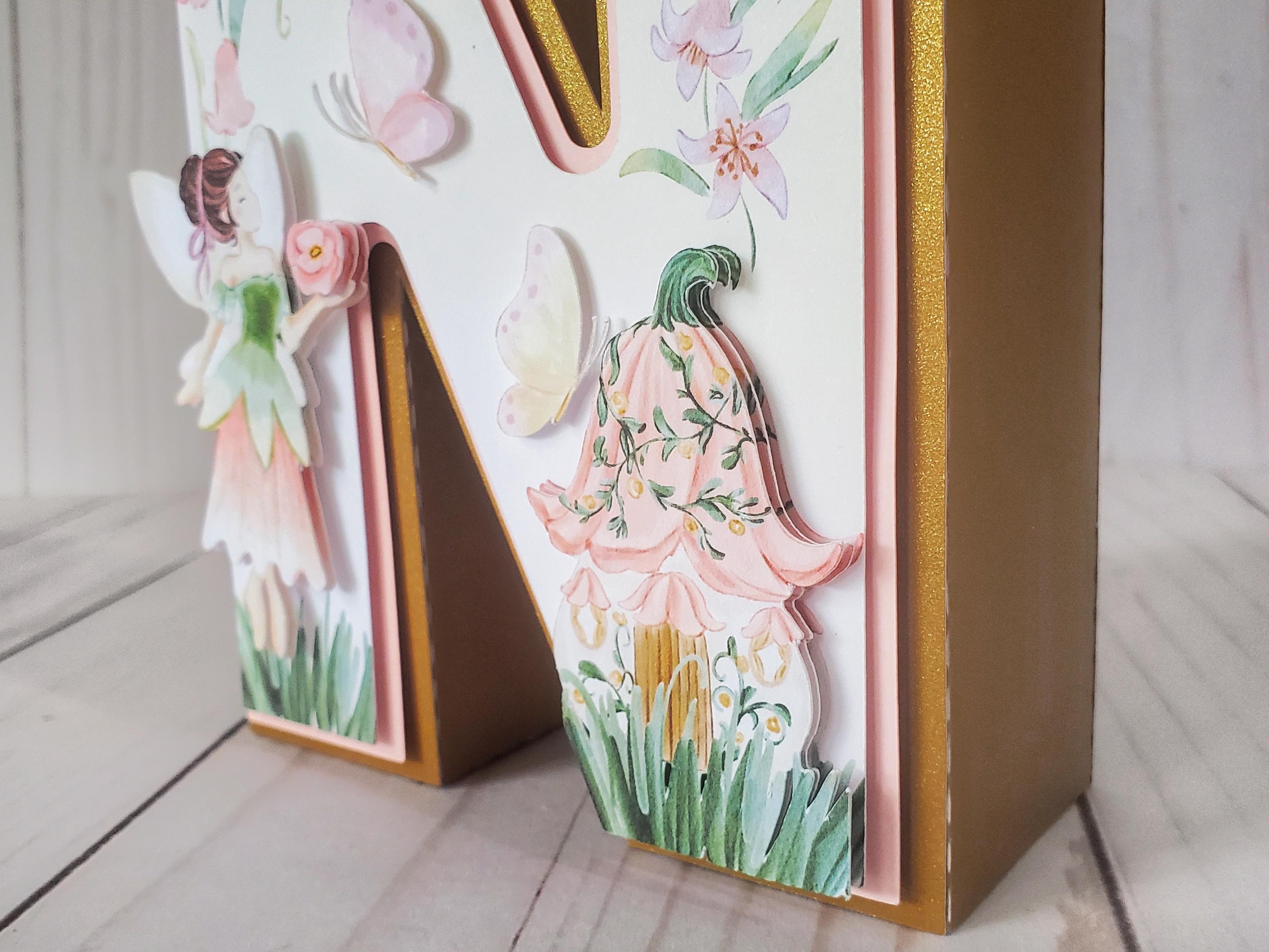 Watercolor Fairy 3D Letter Birthday Party Decorations Fairy Garden ...