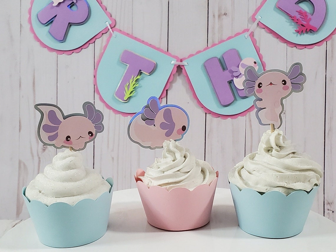 Axolotl Favor Bags Axolotl Birthday Party Decorations Axolotl Goodie ...