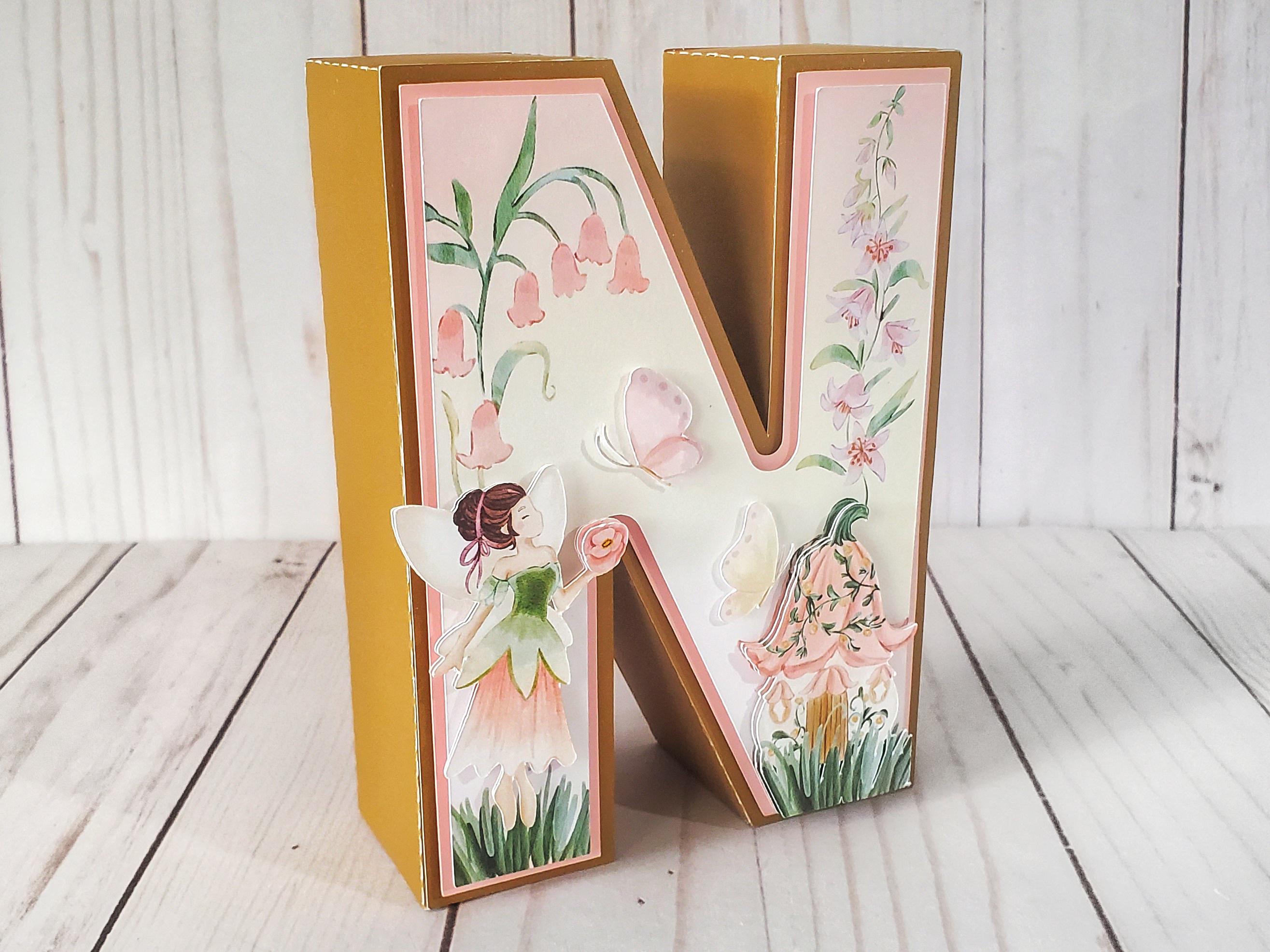 Watercolor Fairy 3D Letter Birthday Party Decorations Fairy Garden ...