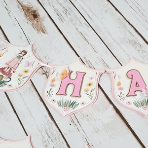 Watercolor Fairy Birthday Banner Party Decorations Fairy Garden Themed ...