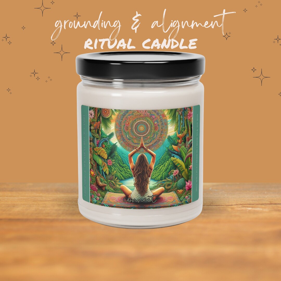 CONNECT GROUNDING & ALIGNMENT Ritual Candle: Meditation Candle ...