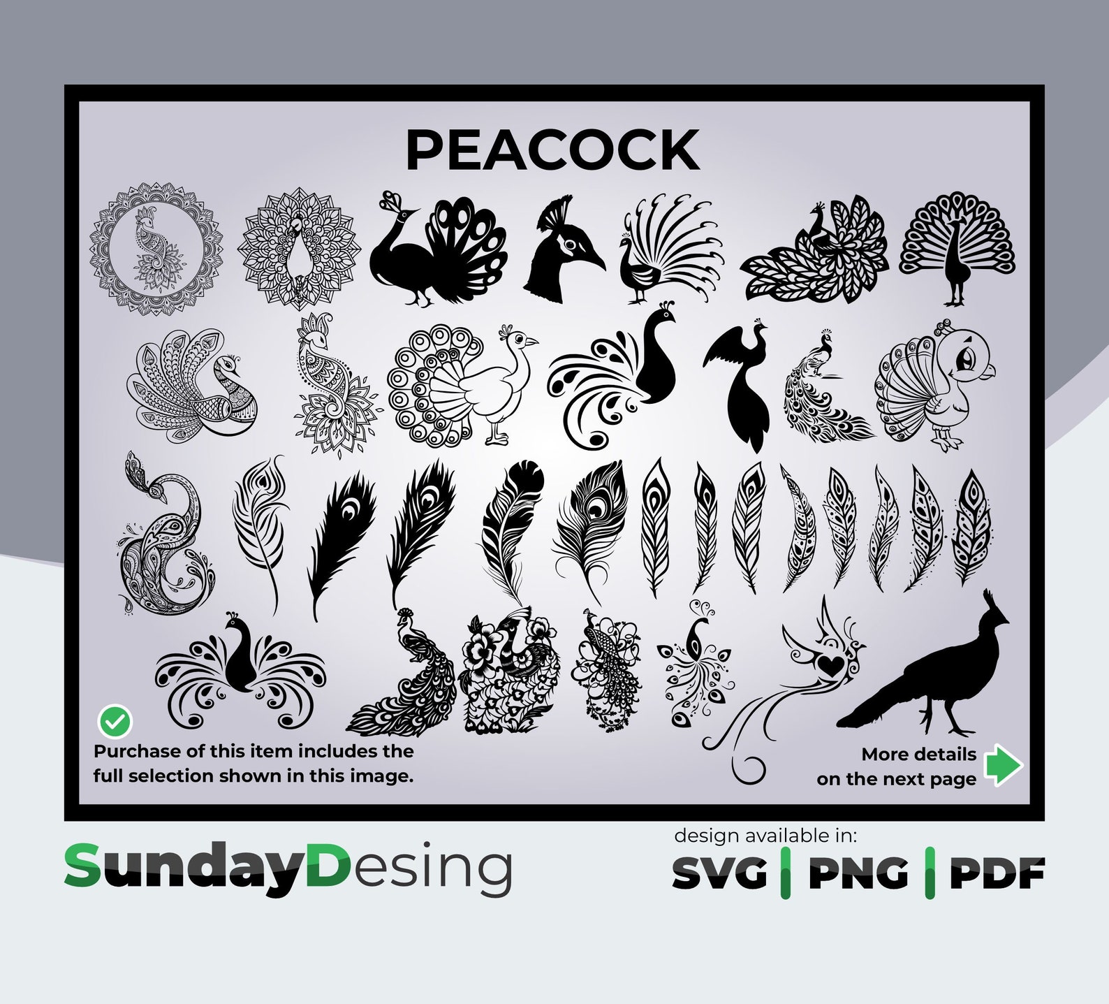 Peacock Svg, Peacock Clipart, Bird Svg, Peacock Feather Svg, Peacock ...
