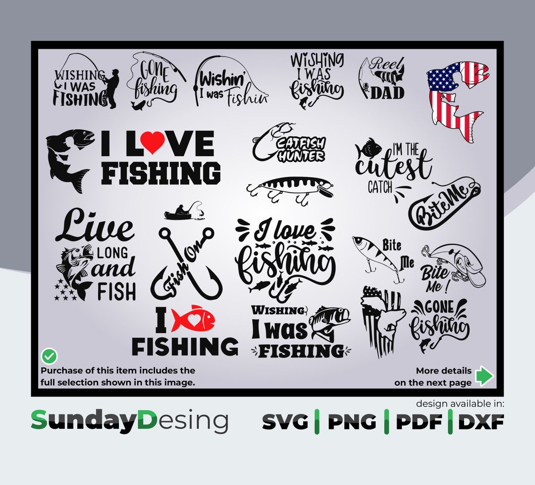 Fishing Svg, Fishing Quotes Svg, Fishing Svg Bundle, Fishing Cutting ...