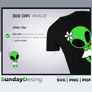 Cute Alien for Printing in Svg, Layered Alien Design for Cutting ...