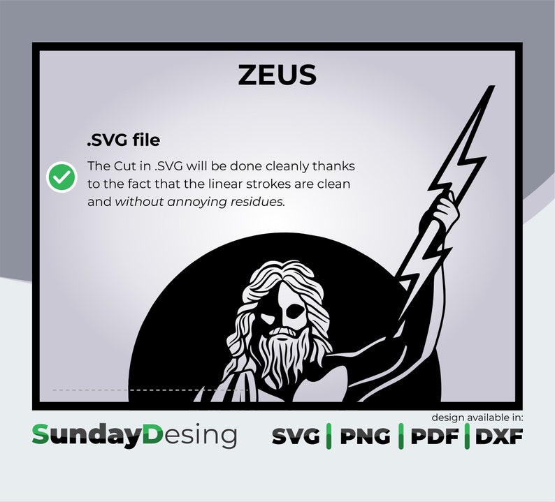 GOD ZEUS, God of Thunder Vector, Dxf, Png, Ai, God Zeus on the Throne ...