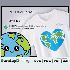 Earth Love, Cartoon Planet Earth Design Svg, Layered Planet Earth Art ...