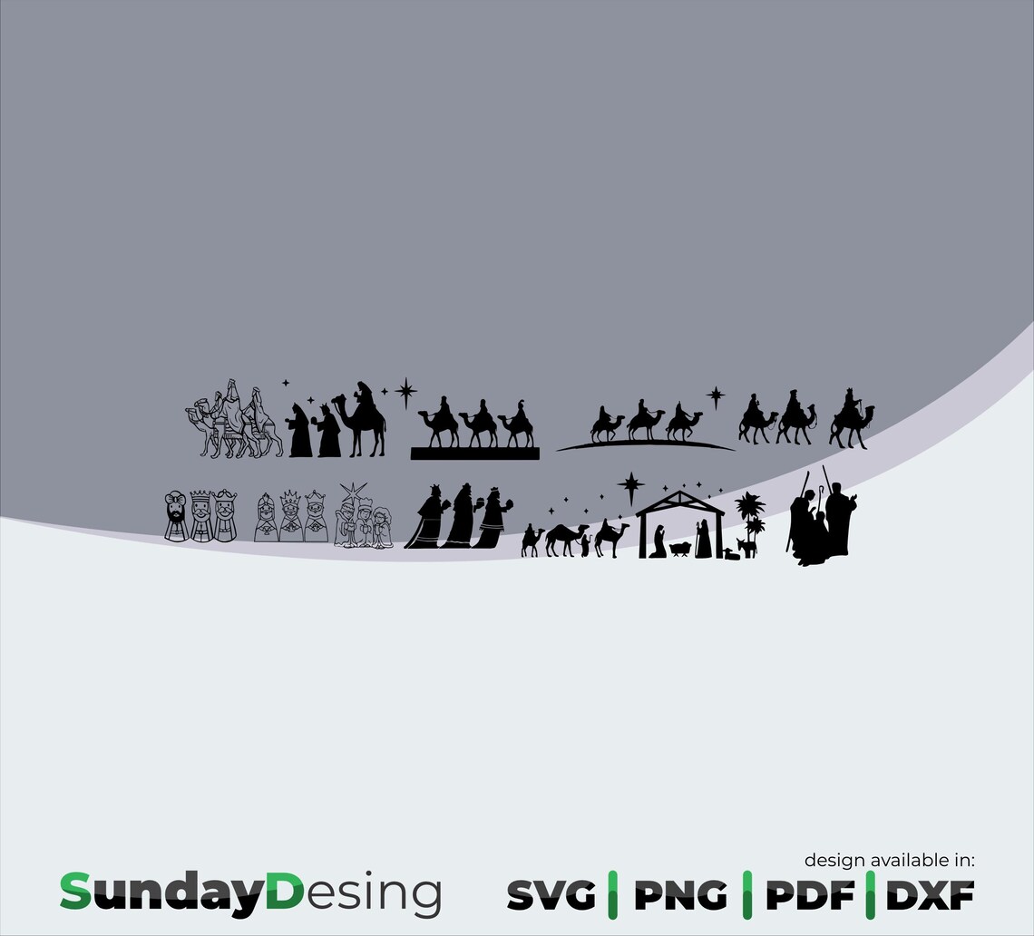 The 3 Wise Men Clipart, Wise Men Svg, Wise Men Png, Wise Men Silhouette ...