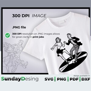 Retro Woman Dancing Vector, Svg, Pdf, Png, Dxf, Retro Women Designs ...