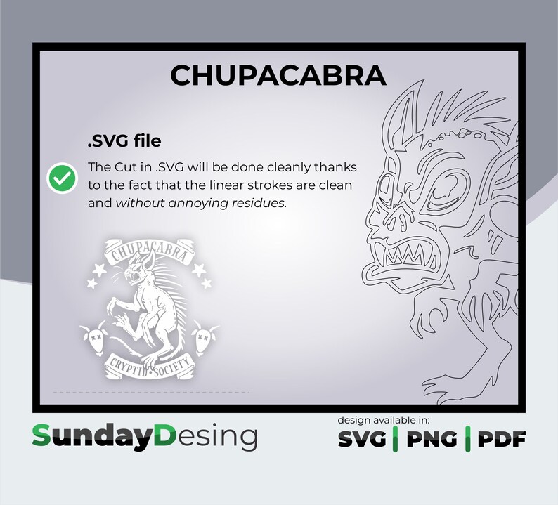 Chupacabra Designs, Svg, Png, Chupacabra Florklore Mexican, Cryptid ...