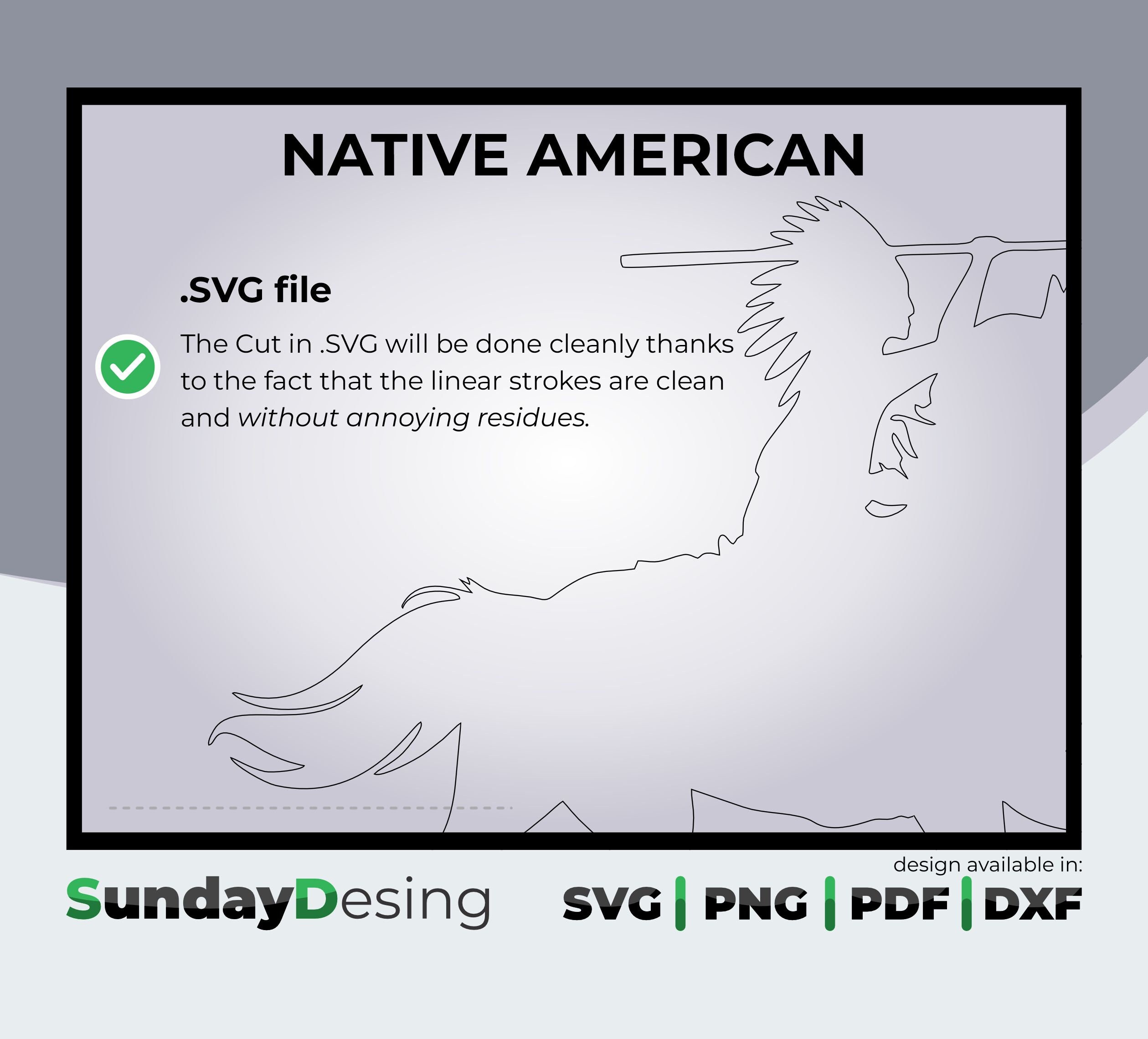 Native American Silhouette Horse indian Warrior. Cut Files for Cricut ...