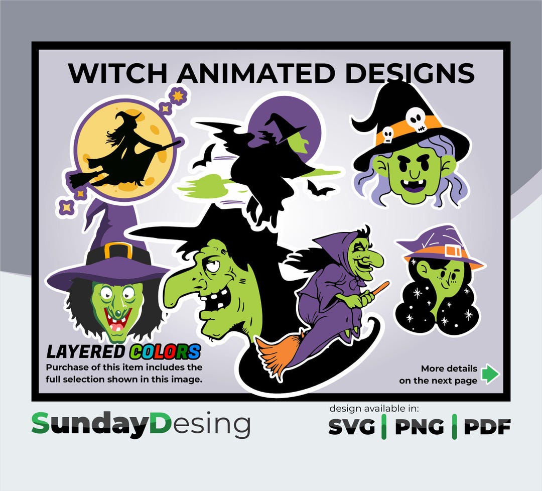 Witch Designs for Printing on T-shirts, Witch Png Without Background ...