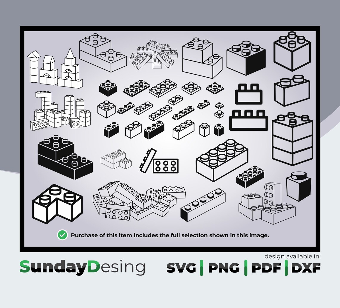 BLOCK SILHOUETTE VECTOR Dxf Svg Png Ai Pdf - Etsy