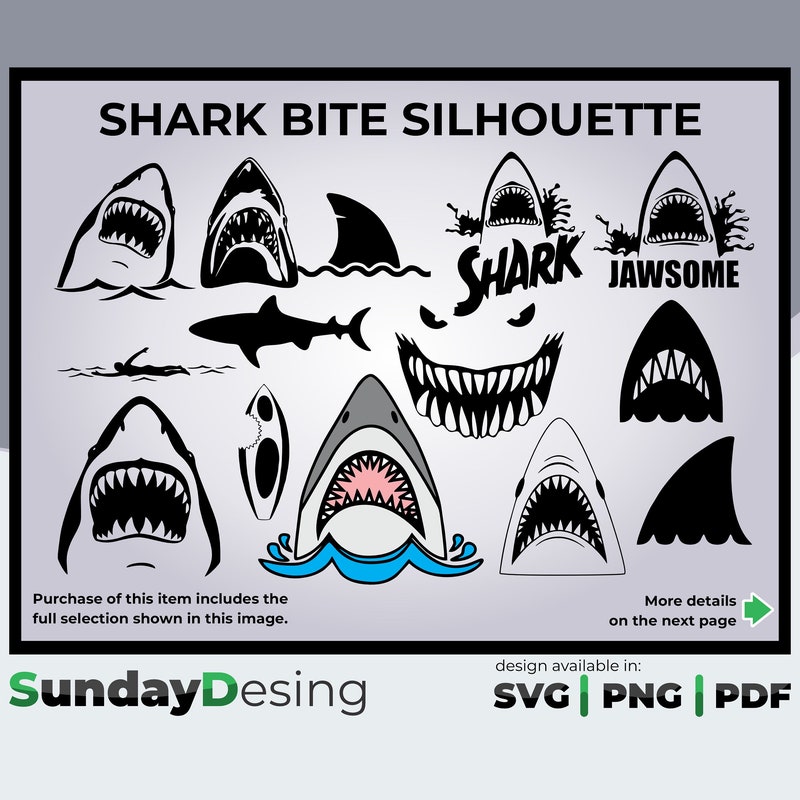 Shark Bite - Etsy