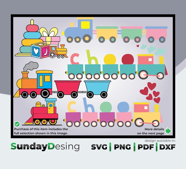 TRAIN Animated, Layered Files, Silhouette Files. PNG, DXF, Clip Art ...