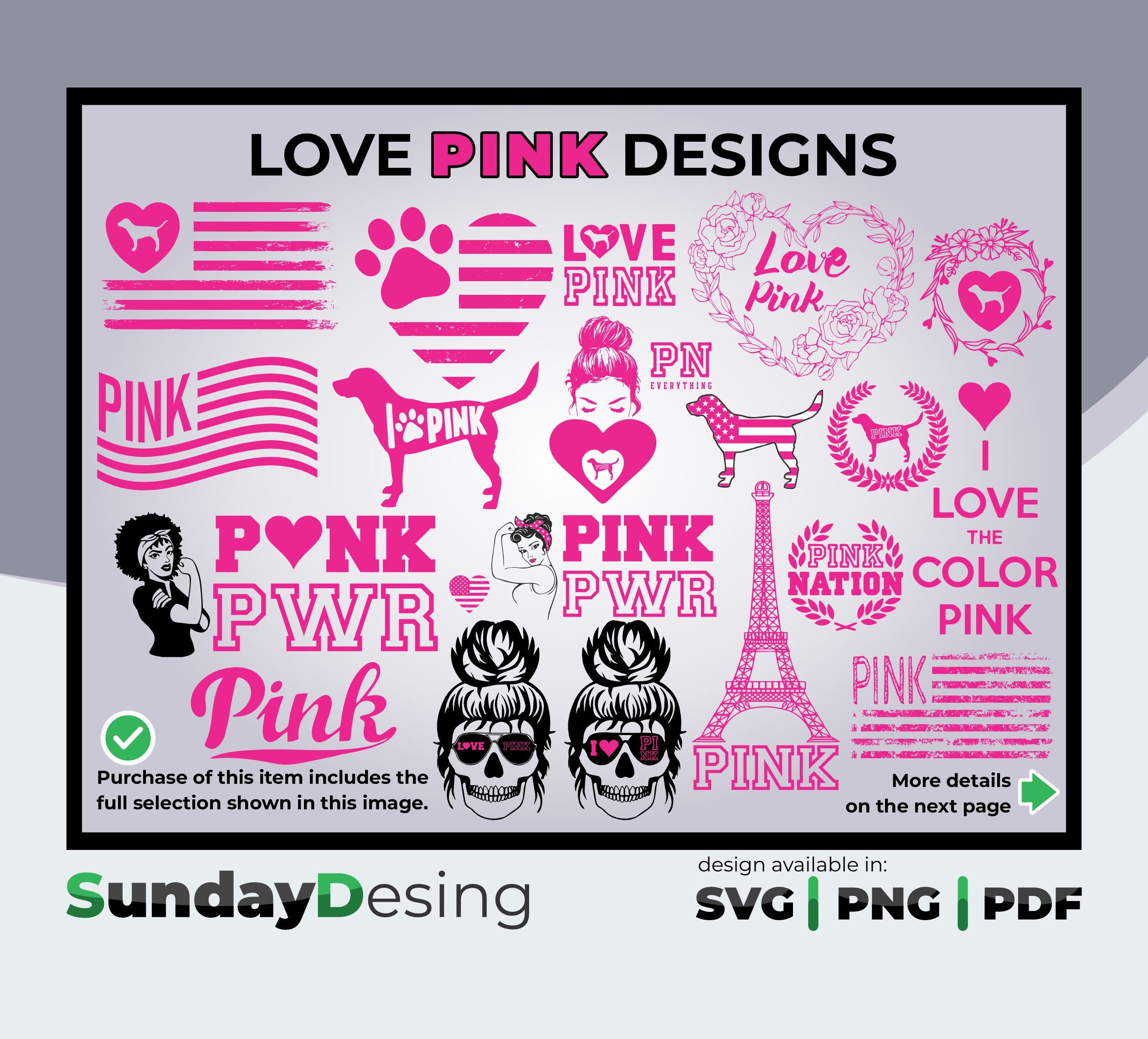 Pink Love SVG, Pink SVG, Pink Love SVG Bundle, Pink Nation Svg, Pink ...