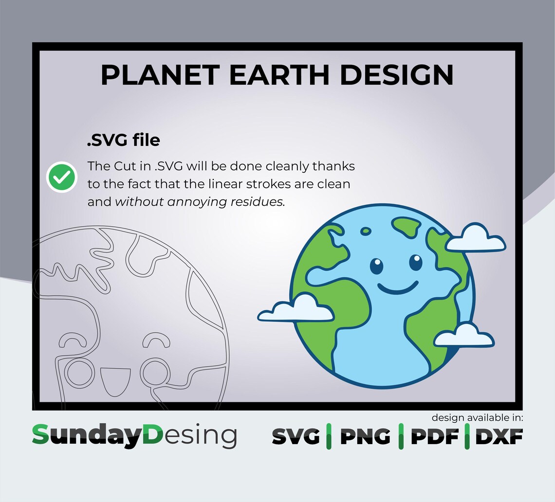 Earth Love, Cartoon Planet Earth Design Svg, Layered Planet Earth Art ...