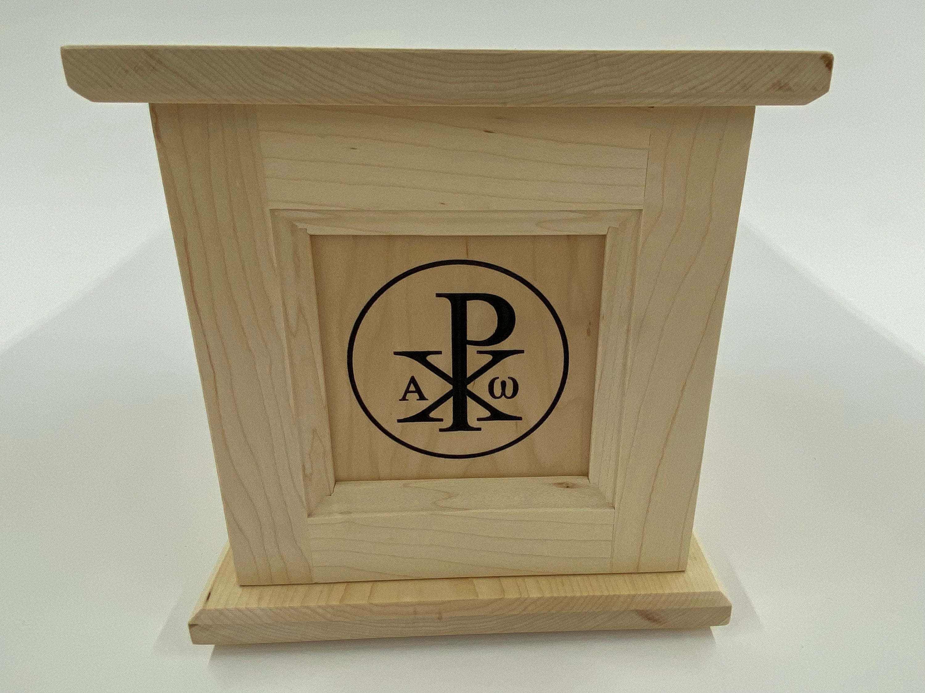 Lamb of God Sacred Art Carved Urn for Human Ashes / 260 Cubic Inches ...