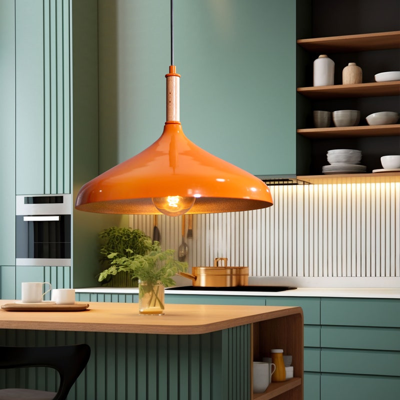 Orange Ceiling Light - Etsy