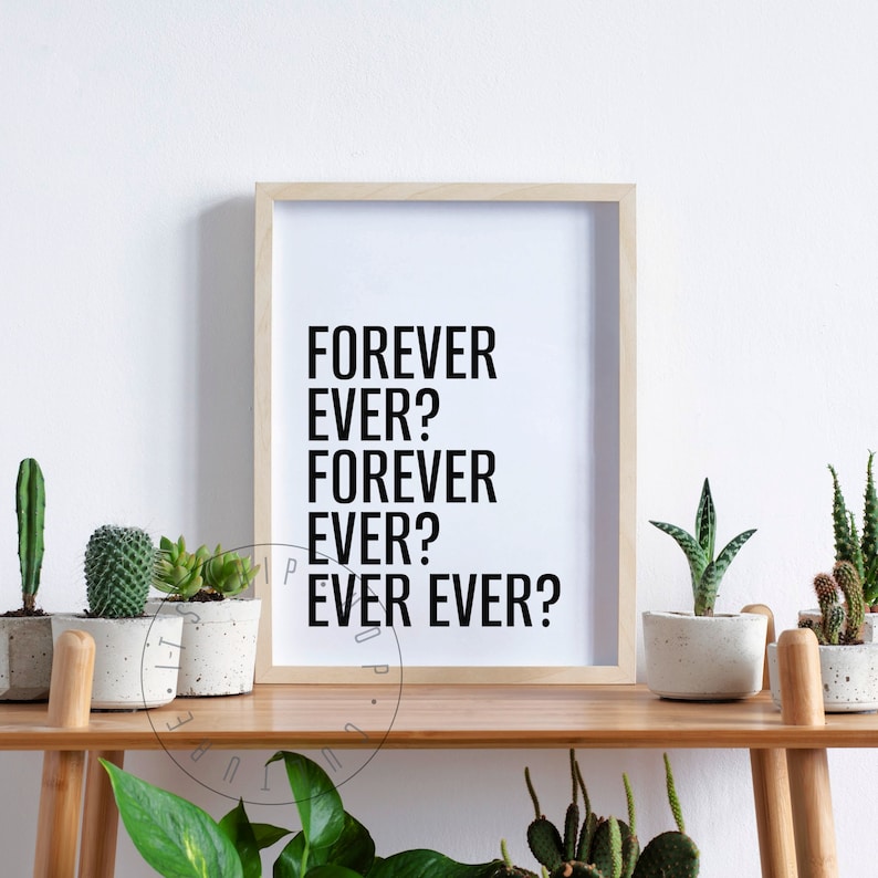 Forever Ever Quote Poster Hip Hop Poster Rap Music Lyrics Poster Hip ...