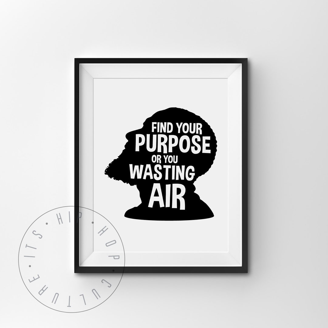 Rapper Portrait Poster Hip Hop Quote Rap Music Lyrics Old School Rap ...