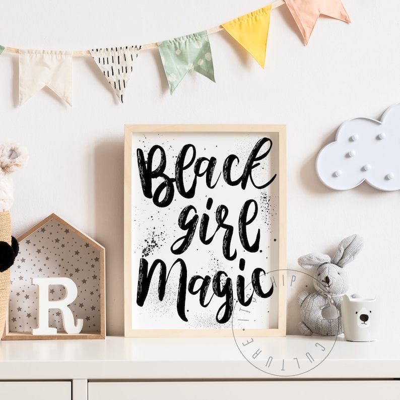 Set of 2 Black Girl Posters Black Girls Rock Poster Black Girl Magic ...