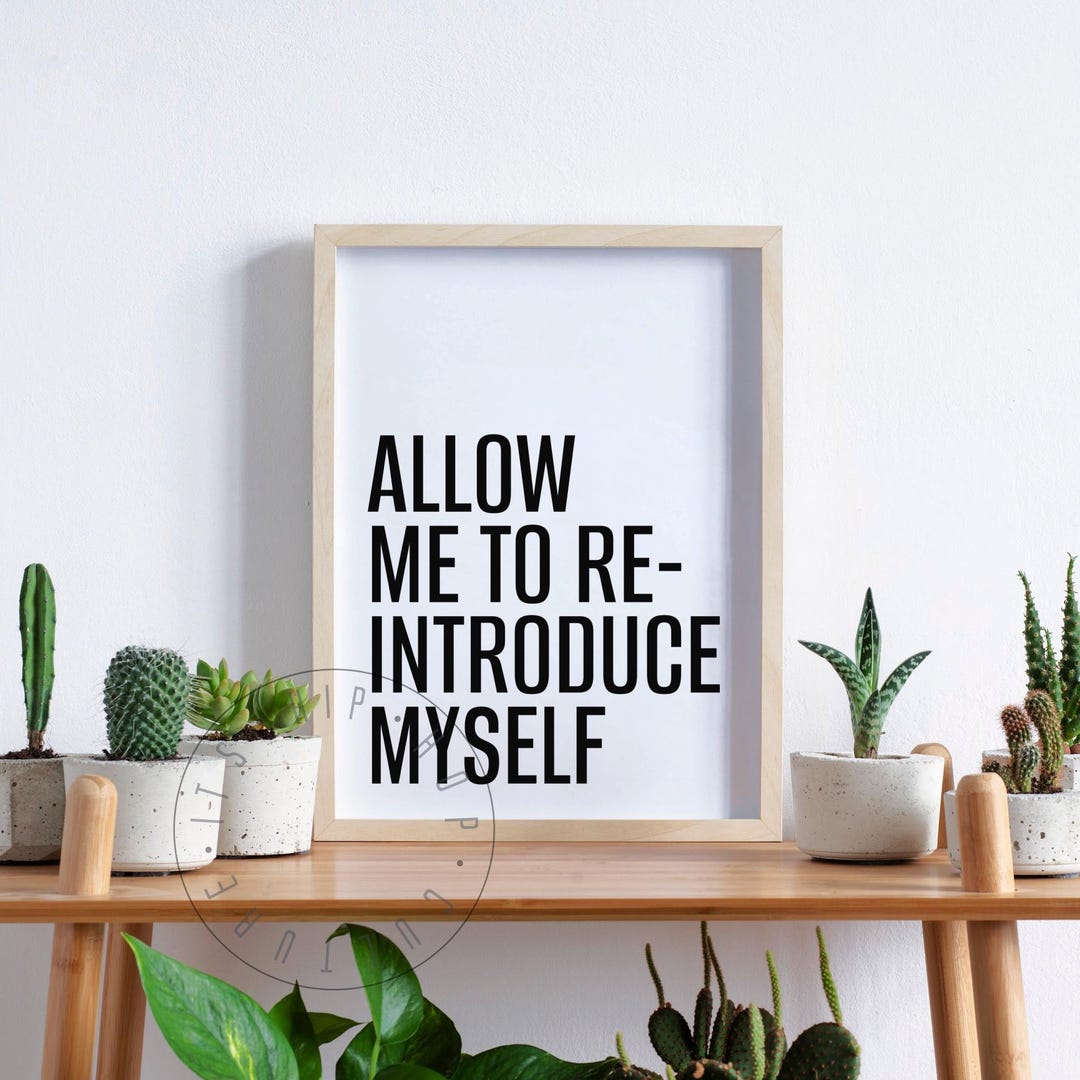 Introduce Myself Quote Poster Hip Hop Lyrics Print Rap Music Lyrics ...