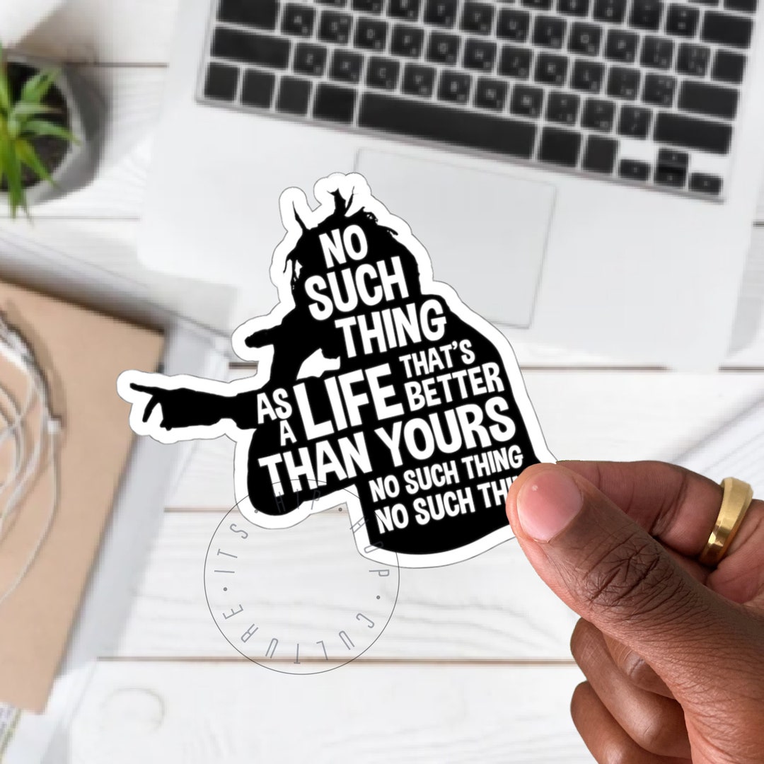 Rapper Portrait Sticker Hip Hop Sticker Rap Music Lyric Sticker Old ...