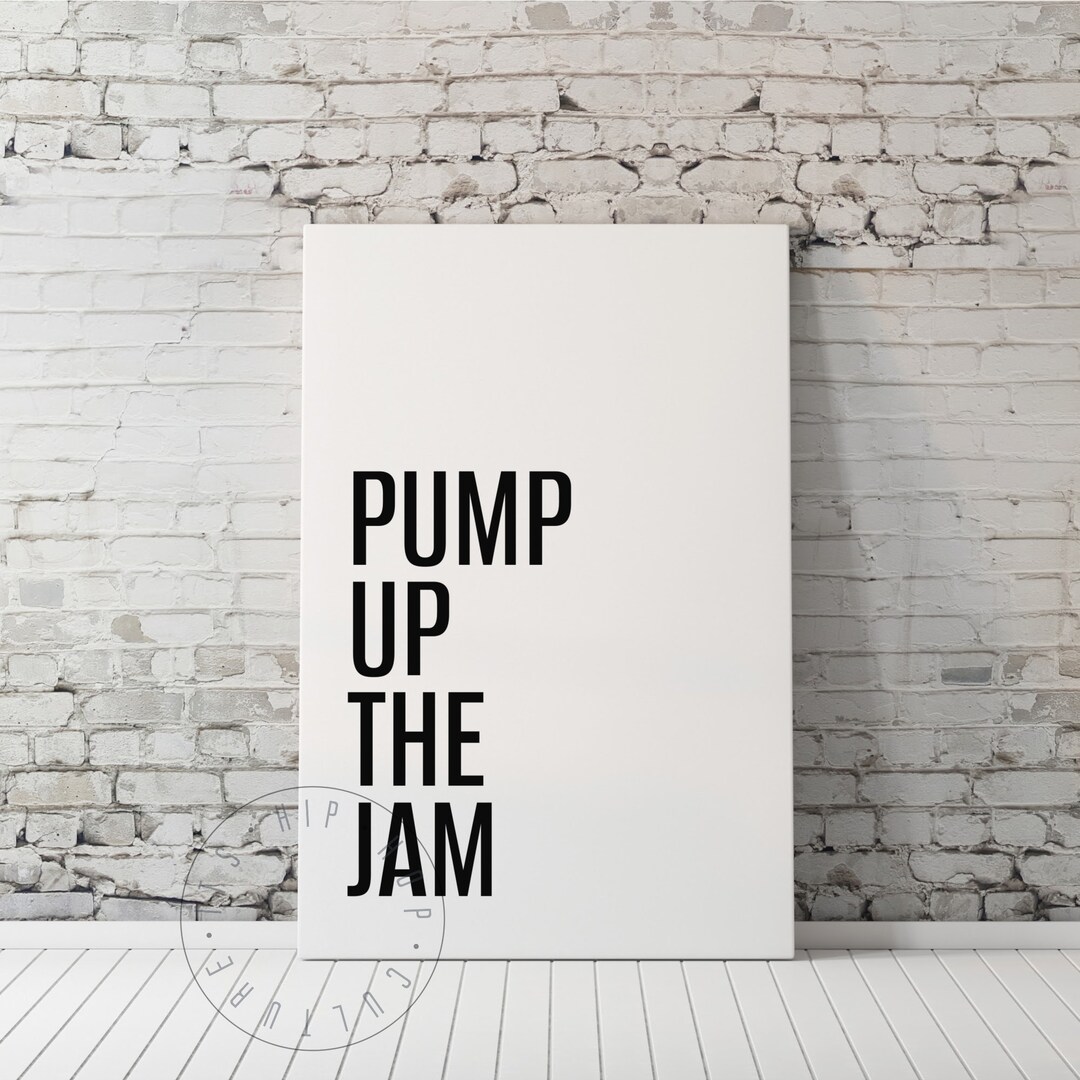 Pump up the Jam Rap Lyrics Poster Print Hip Hop Song Old School Rap ...