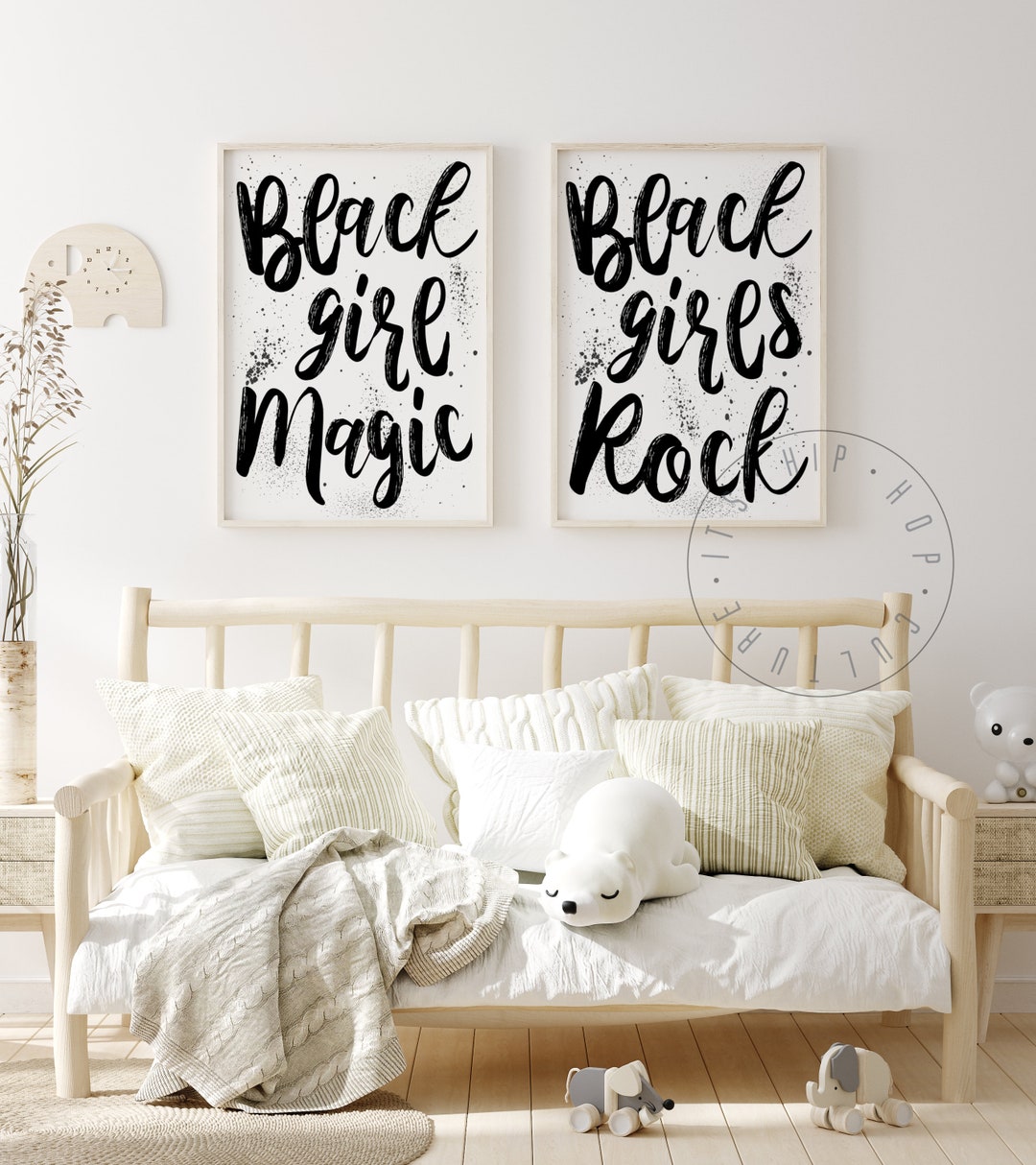 Set of 2 Black Girl Posters Black Girls Rock Poster Black Girl Magic ...