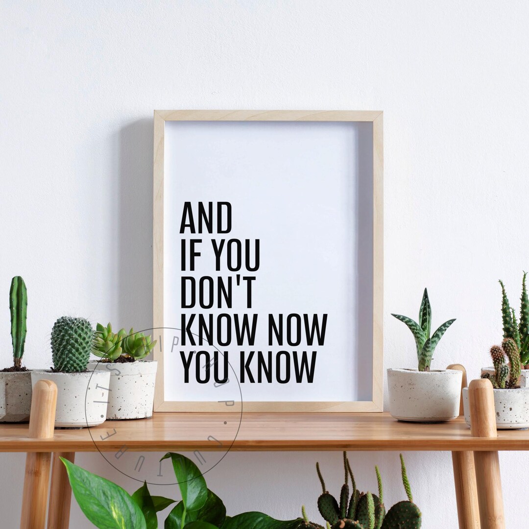 If You Don't Know Poster Big Poppa Lyrics Hip Hop Poster Rap Music ...