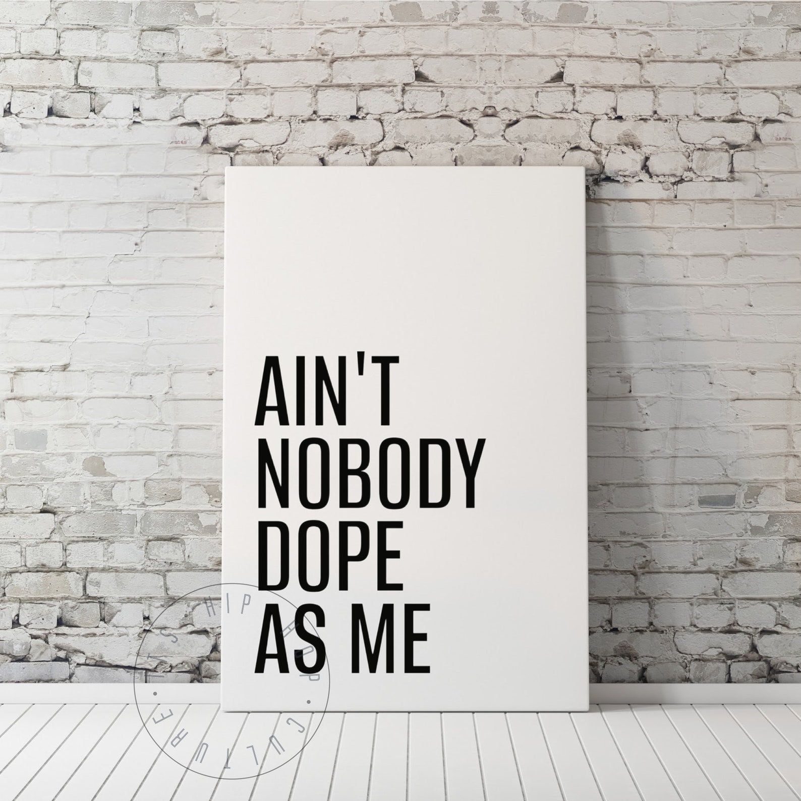 Ain't Nobody Dope as Me Rap Lyrics so Fresh so Clean Poster Print Hip ...