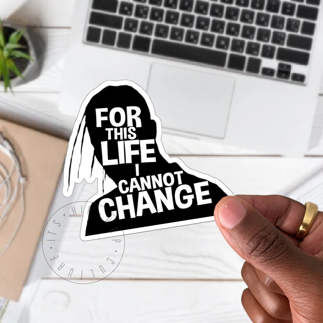 Rapper Portrait Sticker Hip Hop Sticker Rap Music Lyric Sticker Old ...