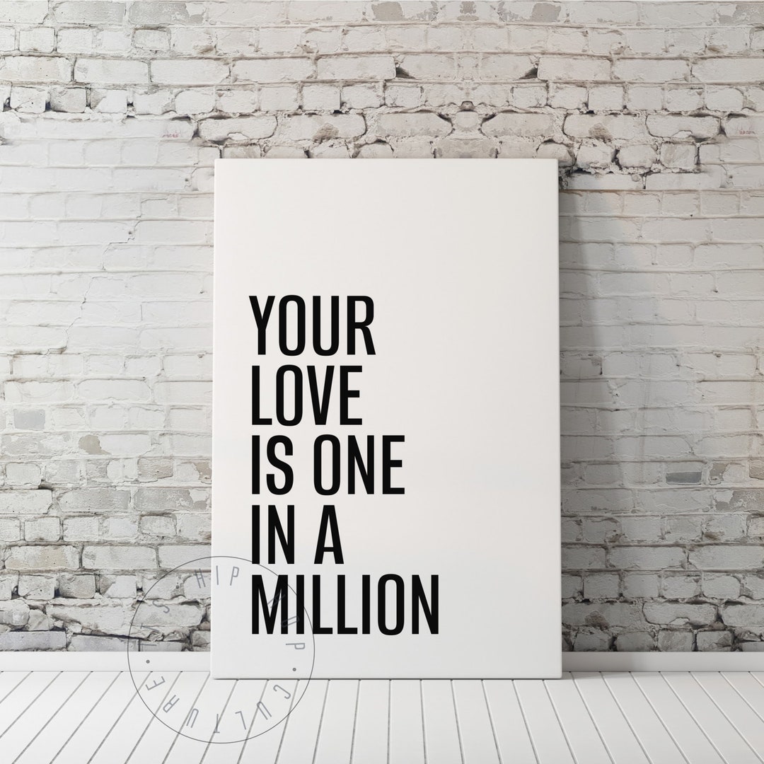 One in A Million Rap Lyrics Poster Print Hip Hop Song Old School Rap ...