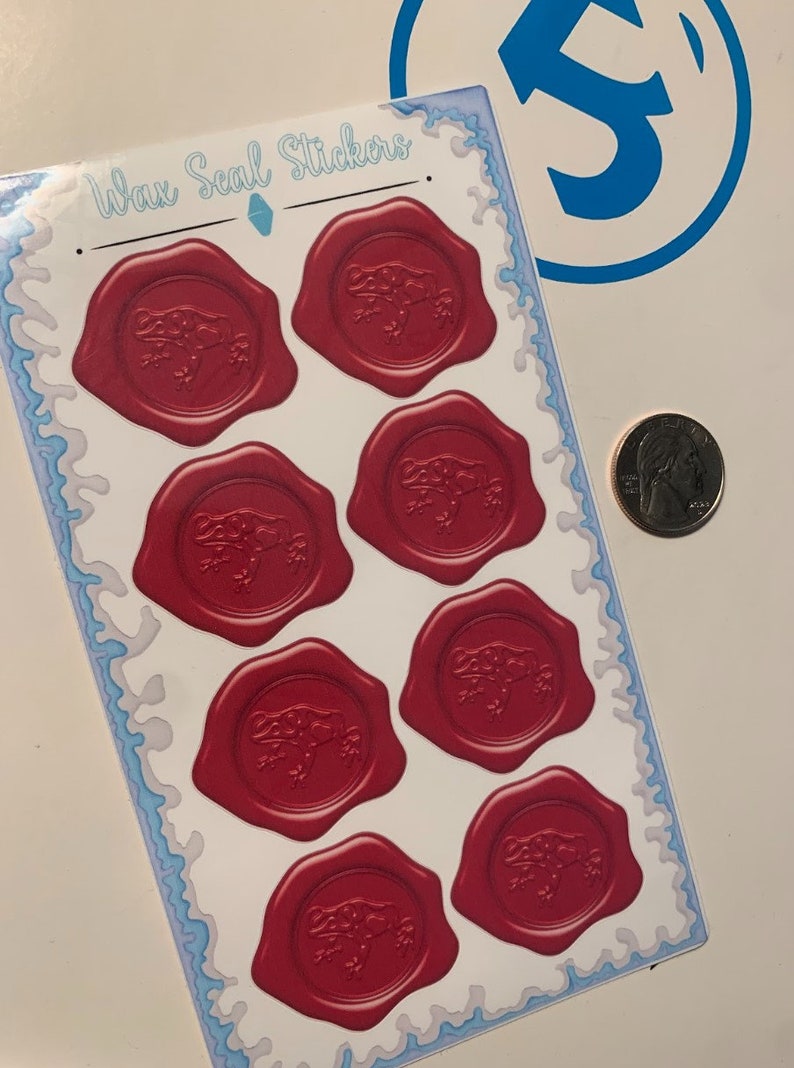 Aesthetic Frog Wax Seal Sticker Sheet Mail Letters Gifts Pkgs ...