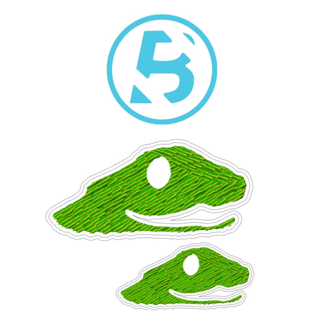 Hollow Snake Silhouette Stickers. Two (2) Waterproof Stickers. - Etsy