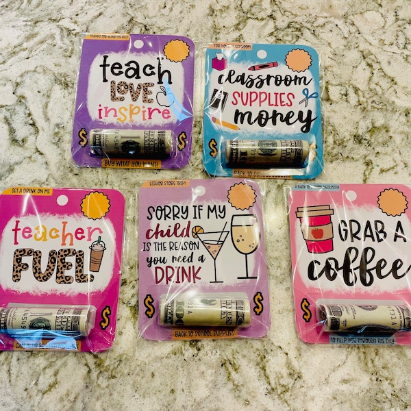 Teacher Appreciation Money Card for Cash Gifts - 60+ Gift Ideas for 2024