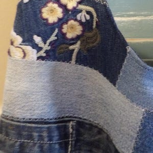 Denim Upcycle Bag- Made From Recycled Denim Pieces. Very Unique! - Etsy