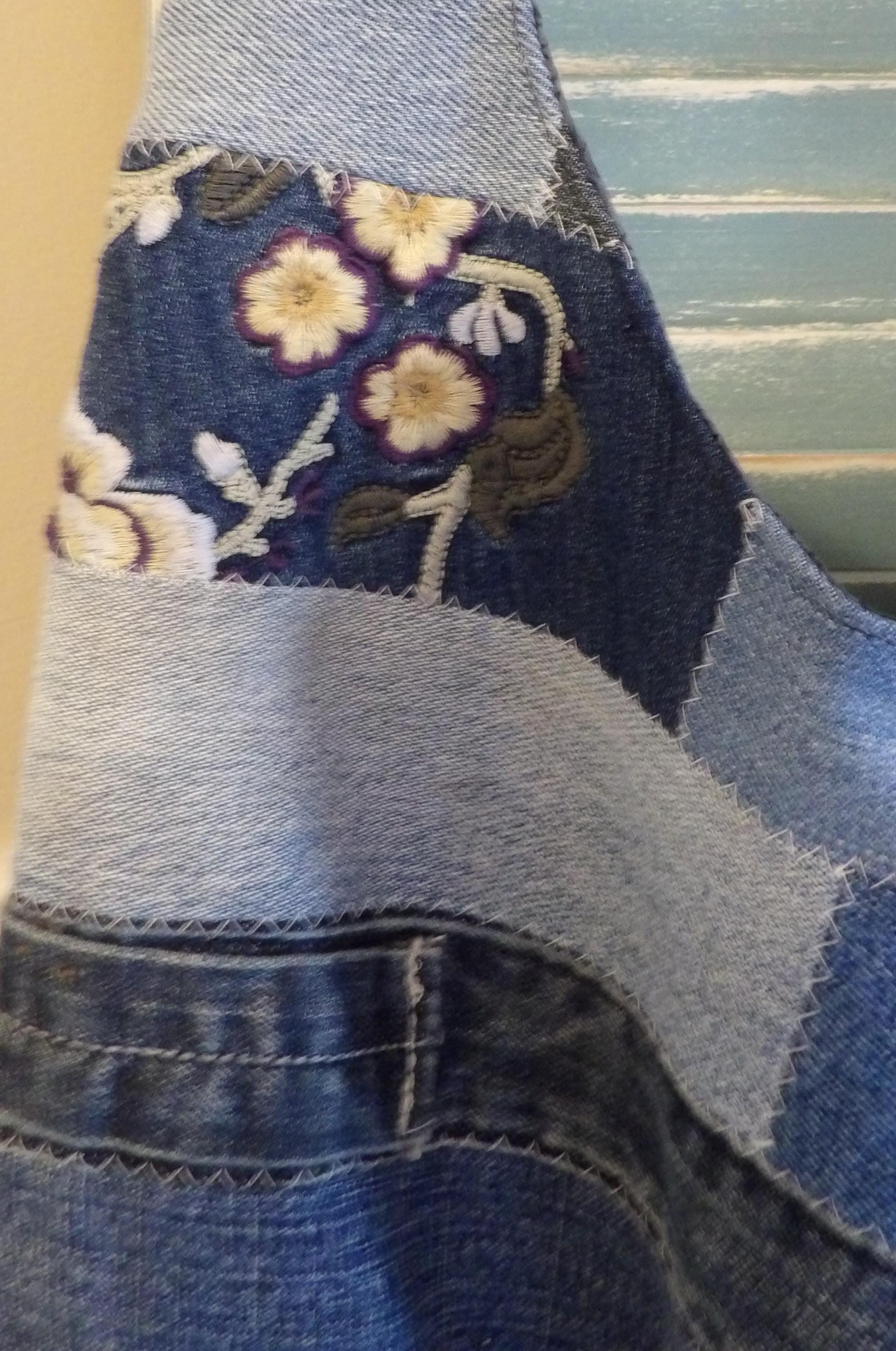 Denim Upcycle Bag- Made From Recycled Denim Pieces. Very Unique! - Etsy