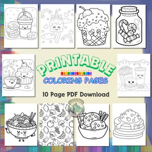 Coloring Pages, 10 Printable Pages Perfect for Adults, Teens, & Kids ...