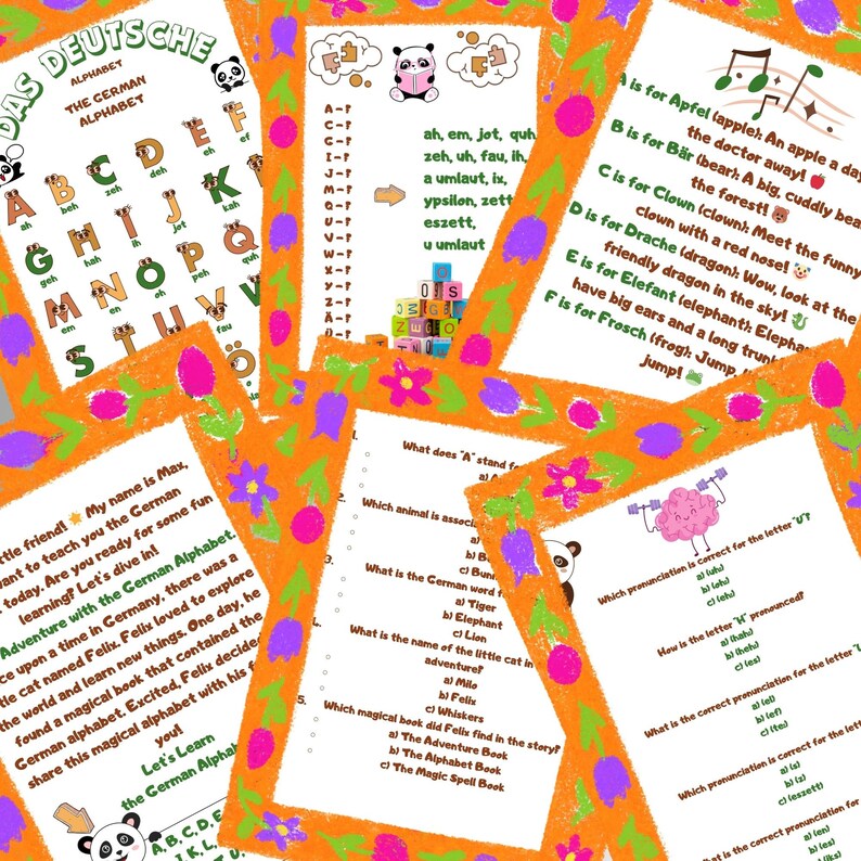 German Learning Worksheets,alphabet, Reading,writing,practicing ...