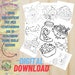 Coloring Pages, 10 Printable Pages Perfect for Adults, Teens, & Kids ...