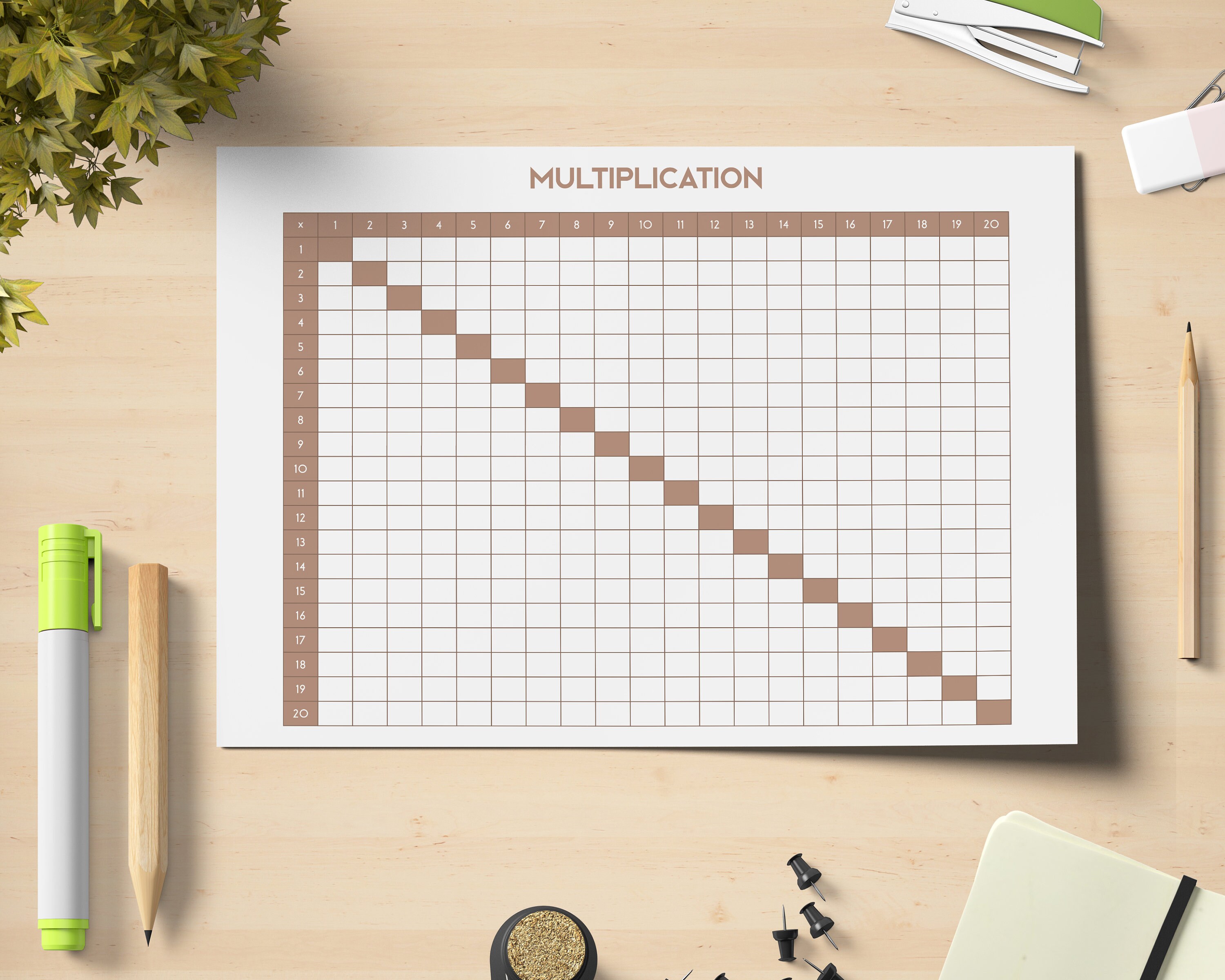Multiplication Chart Printable 1 20, Multiplicaiton Table Pdf ...