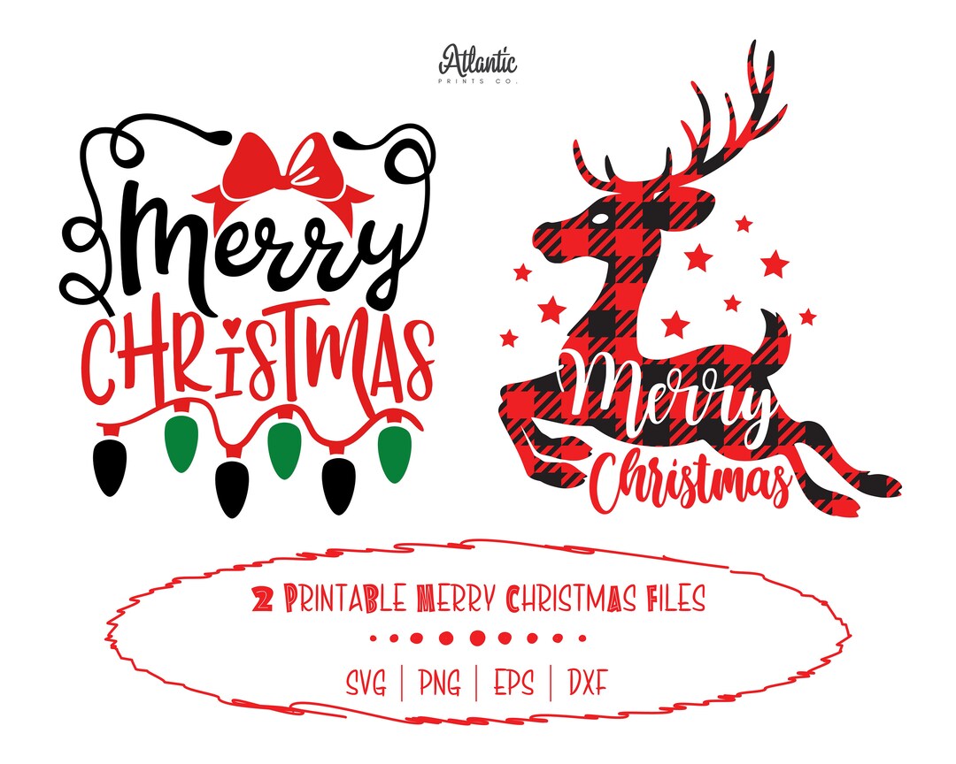 Merry Christmas Saying Svg Printable Cut File, Merry Christmas Clipart ...