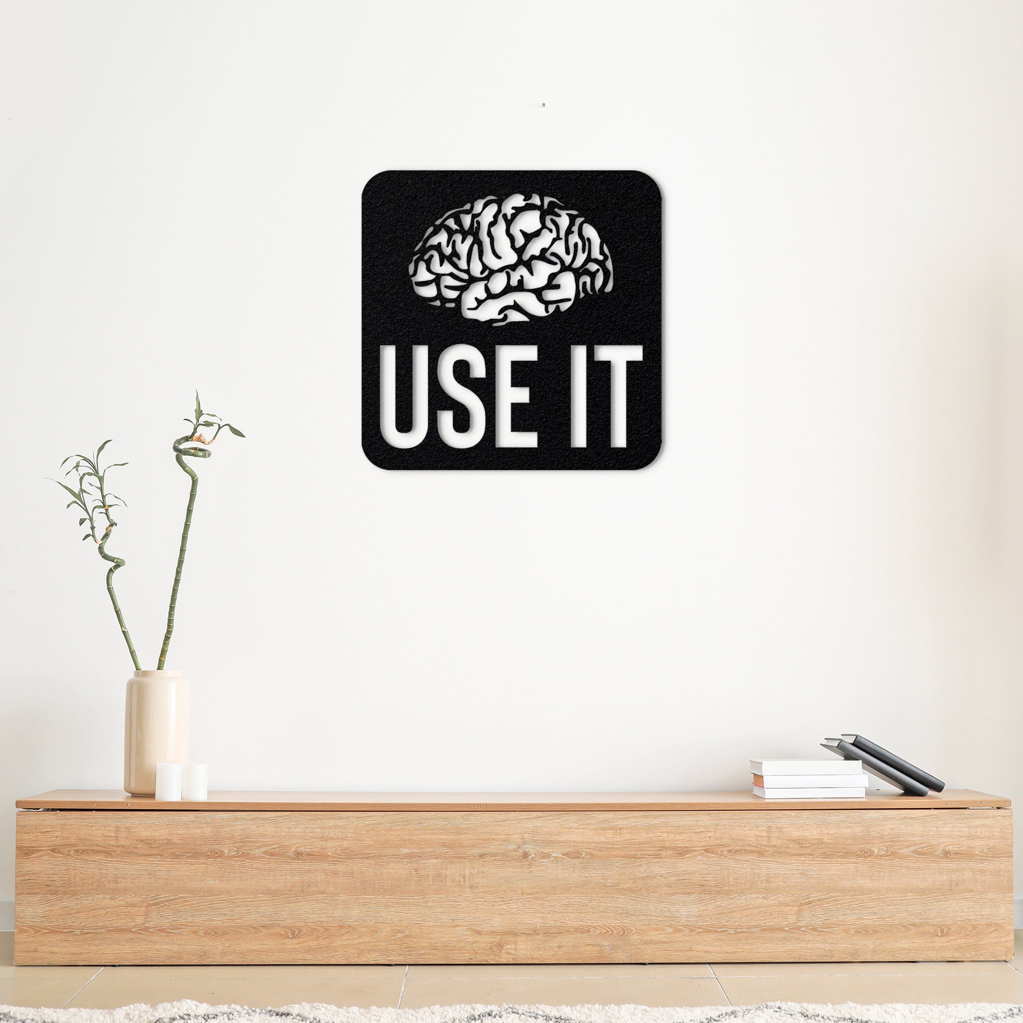 Brain Use It, Laser Cut Machine Dxf File, Wall Sticker Silhouette ...