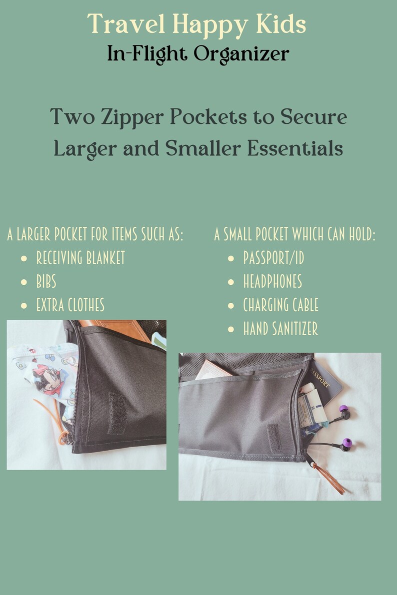 In-flight Travel Organizer for Families - Etsy