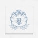 Coastal Shell Crest Monogram: Luxury Scallop Shell Emblem, Vintage ...