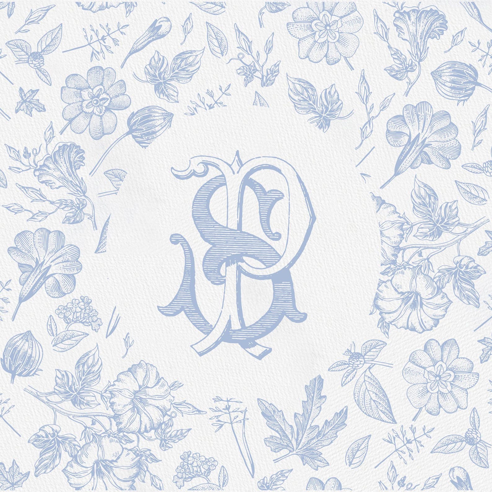 SP-PS Wedding Monogram: Ornate Intertwined Design (digital Download) - Etsy